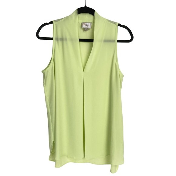ECI | Tops | Eci Fluorescent Green Vneck Oversized Fit Tankt Top Blouse ...